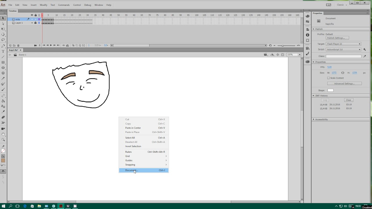adobe animate cc 2017 FPS fix tutorial - YouTube