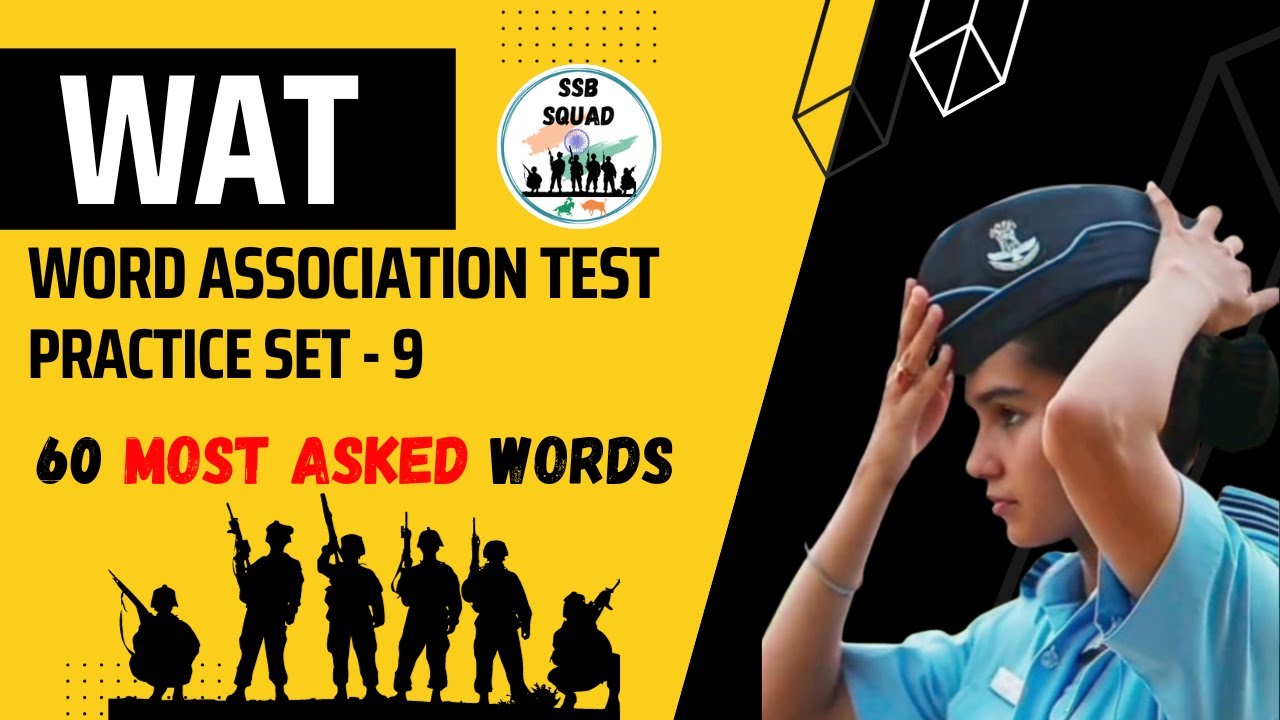 WAT Practice Set - 9 | SSB Interview | Word Association Test | SSB ...