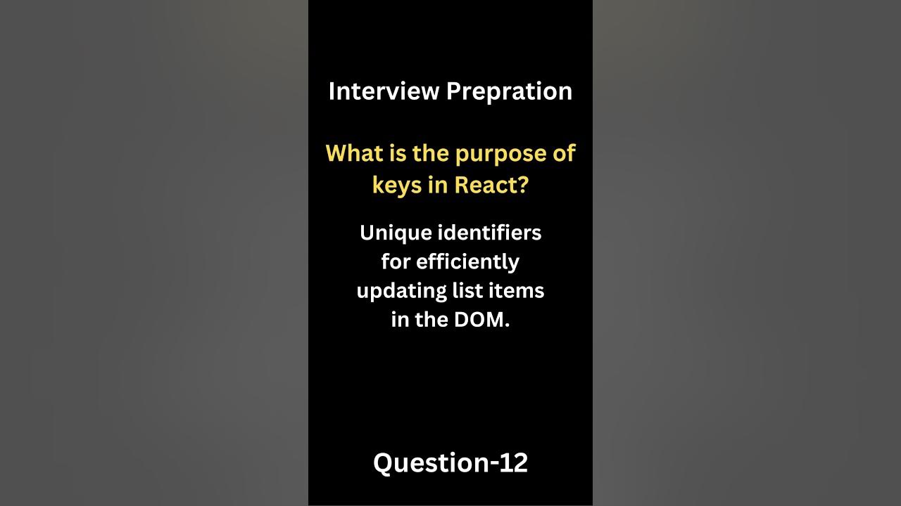 ReactJS Interview Questions | Interview Preparation Series - YouTube