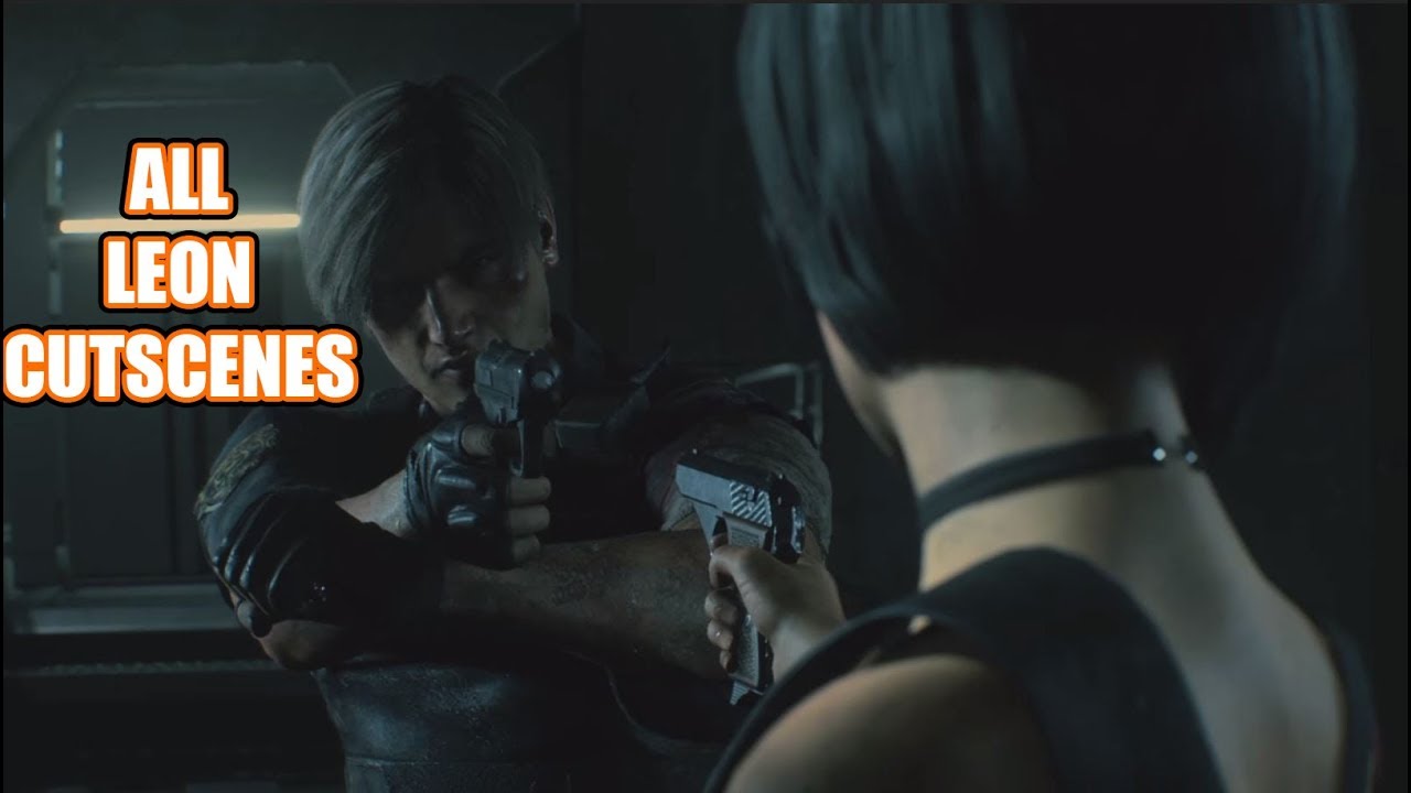 Resident Evil 2 Remake All Cutscenes LEON - YouTube