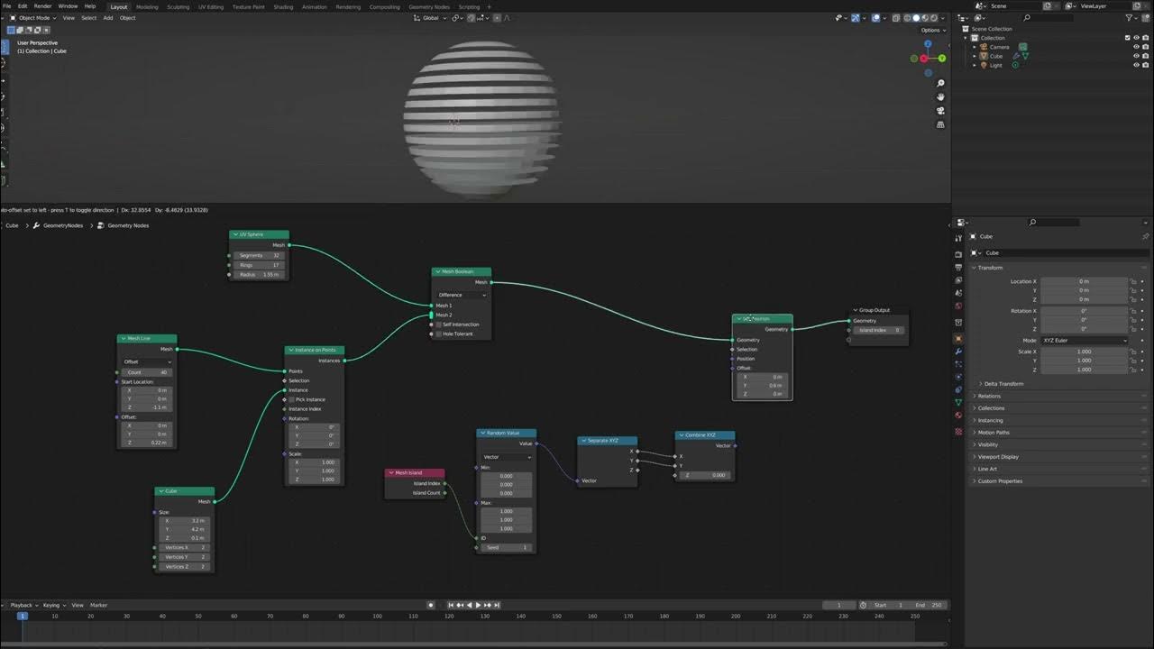 Blender 3.2 - Mesh Island node (geometry nodes) - YouTube
