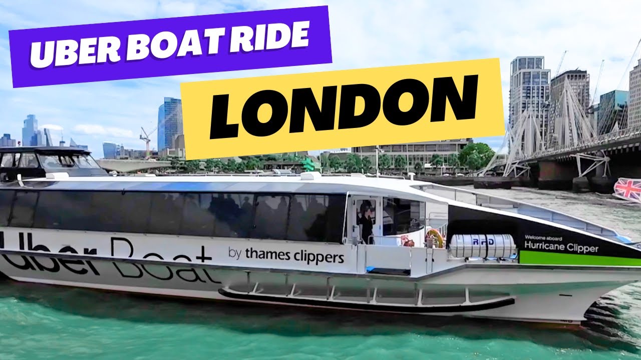 UBER LONDON Boat Ride Vlog #london #tourist #vlog - YouTube