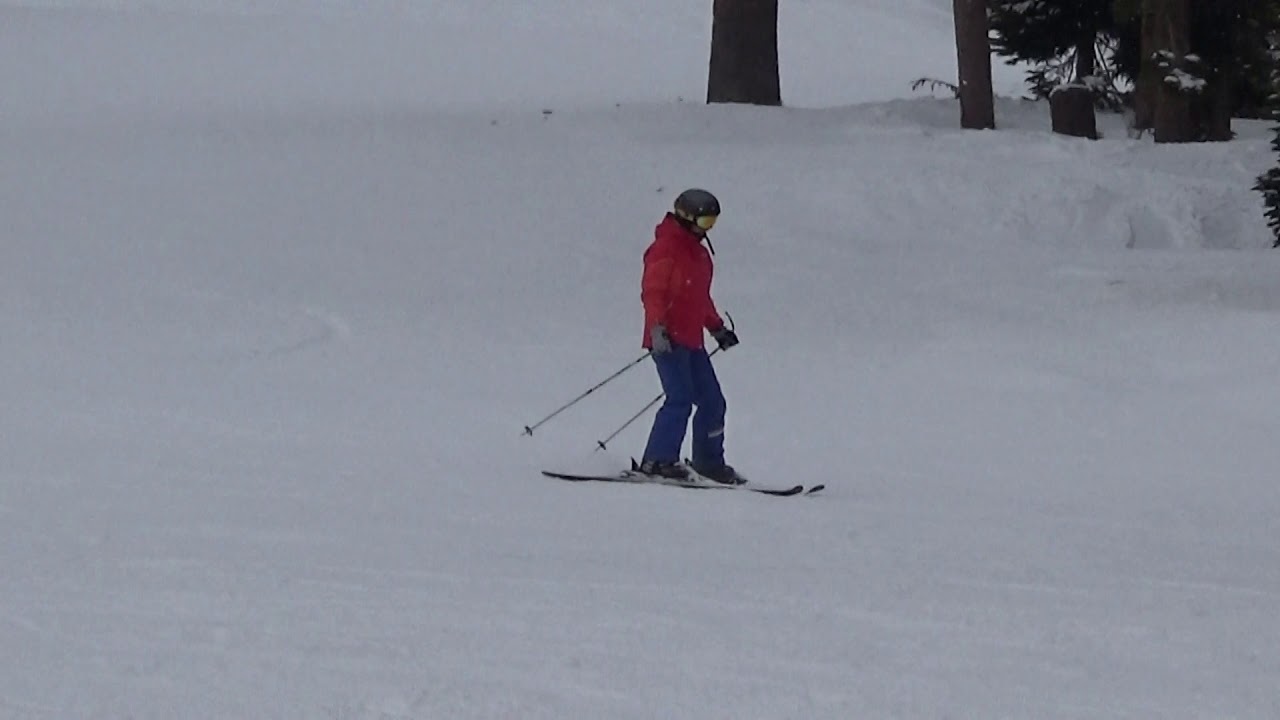 Ski 01/28/2020 Wedge Parallel Turns, Blue Run 5 - YouTube