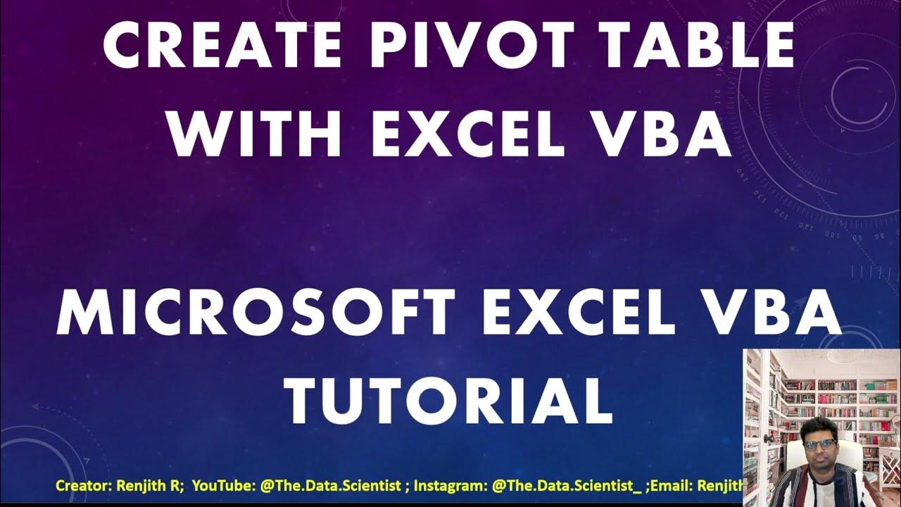 From Beginner to Pro: Mastering Excel Pivot Table Creation using VBA #excelvba, #pivottable ...