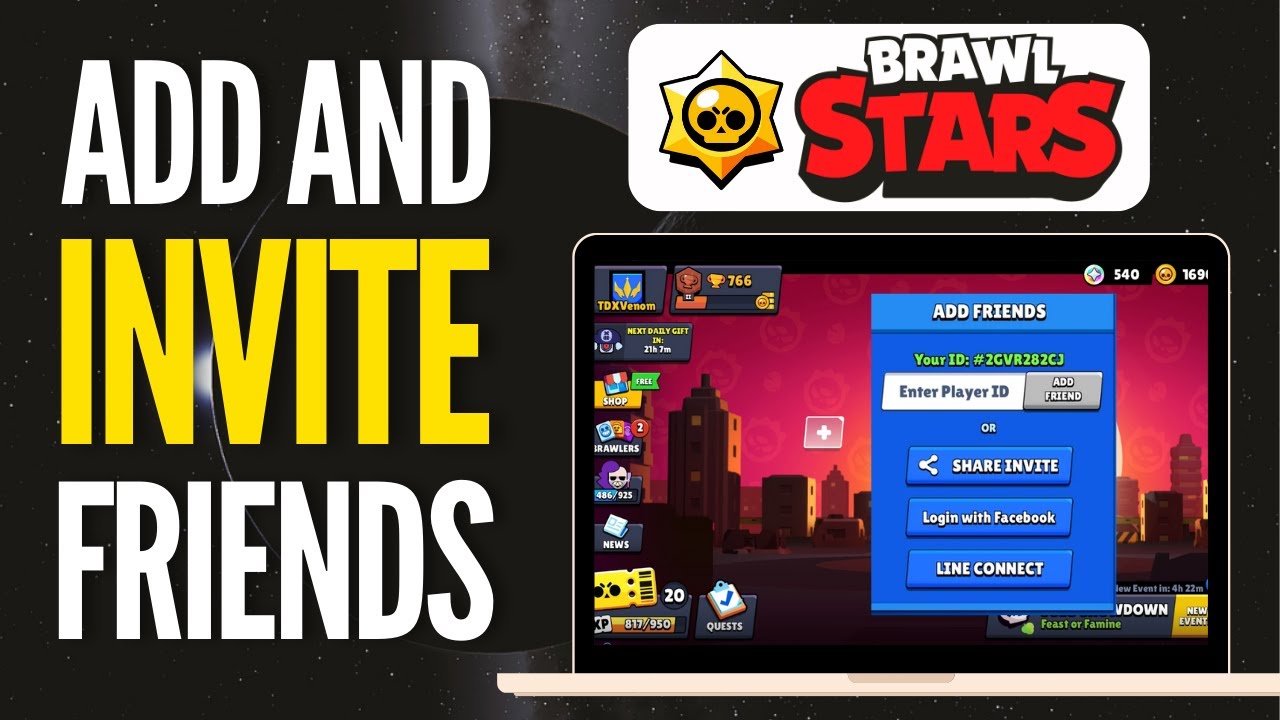 How To Add & Invite Friends in Brawl Stars - Easy Guide - YouTube