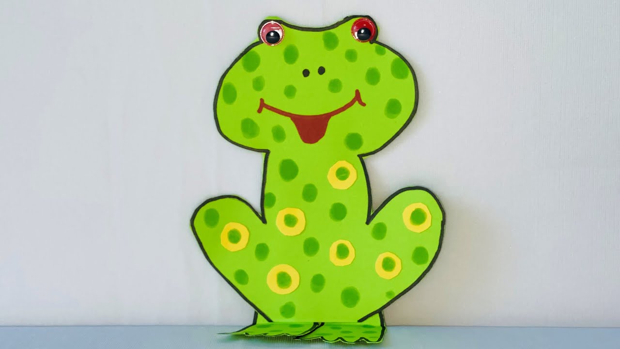 frog |3d frog craft | frog craft | frog drawing | how to draw frog ...