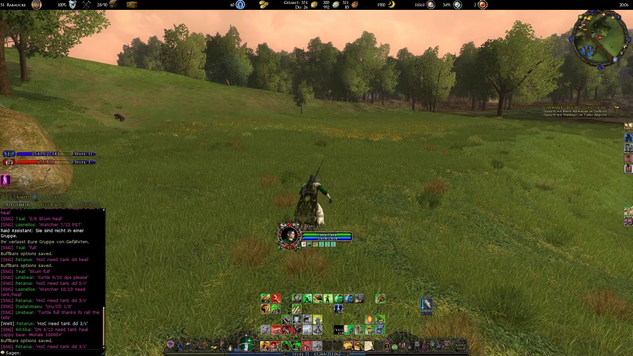 LOTRO Lord of the Rings HdRO Herr der RInge Buff Bars einstellen / konfigurieren - YouTube