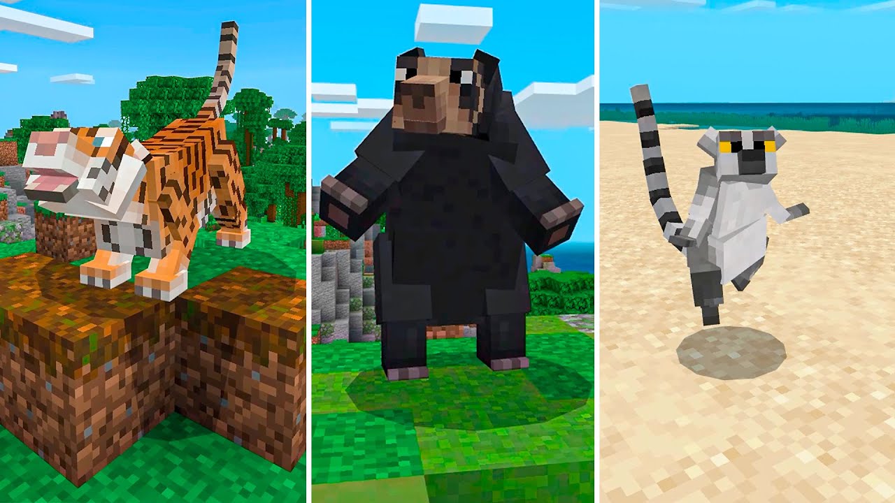WILD LIFE JUNGLE ADDON: 80 NOVOS ANIMAIS ADICIONADOS NO MINECRAFT ...