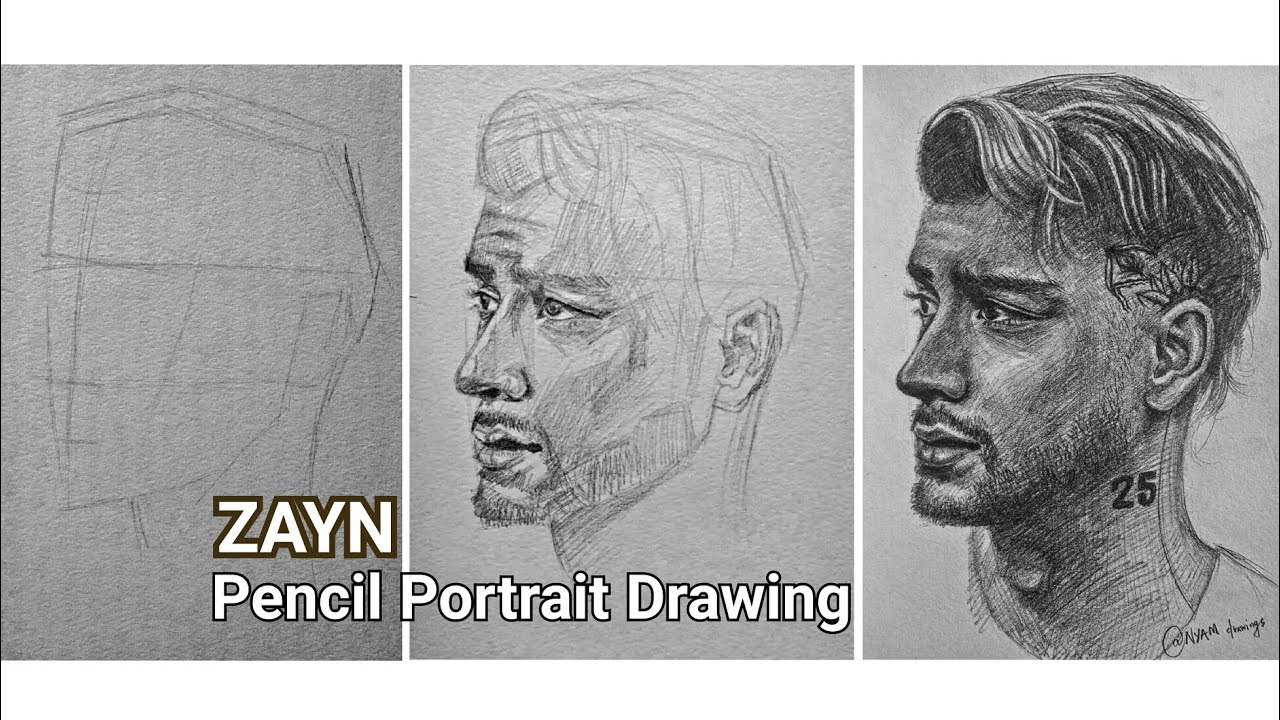 How to draw ZAYN / HD Drawing Process - YouTube