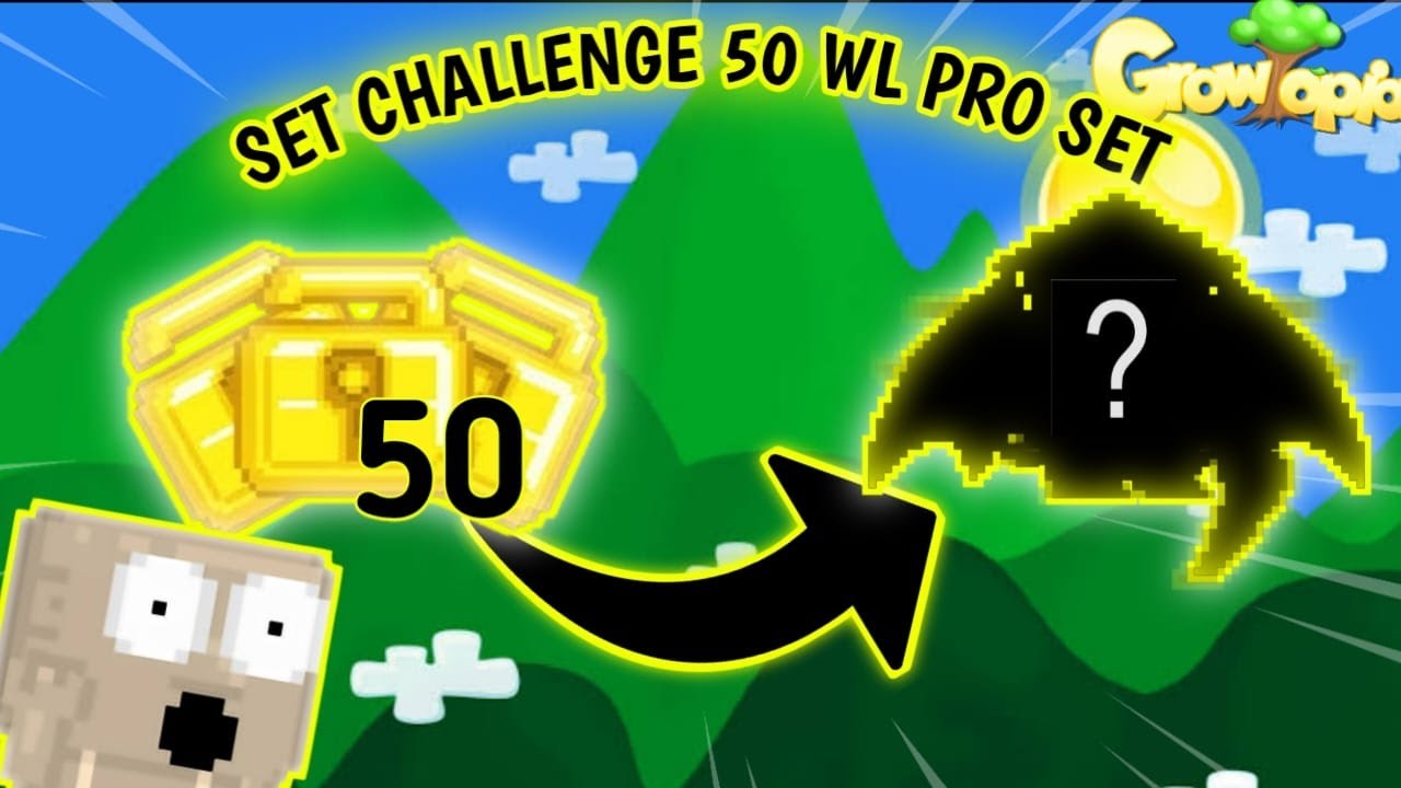 50 WL BLACK SET CHALLENGE PRO SET😱|| GROWTOPIA#10 - YouTube