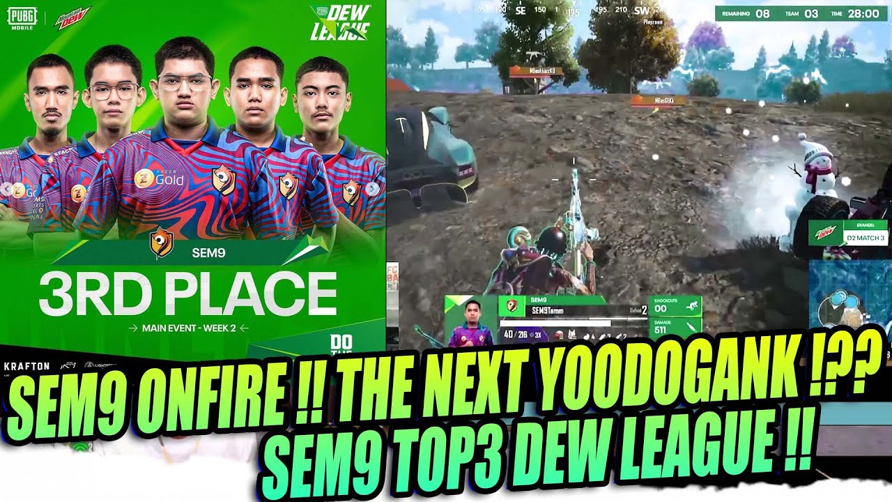 SEM9 ONFIRE !! TUNJUK GAMEPLAY GARANG AUTO TOP 3 DEW LEAGUE WWCD ...
