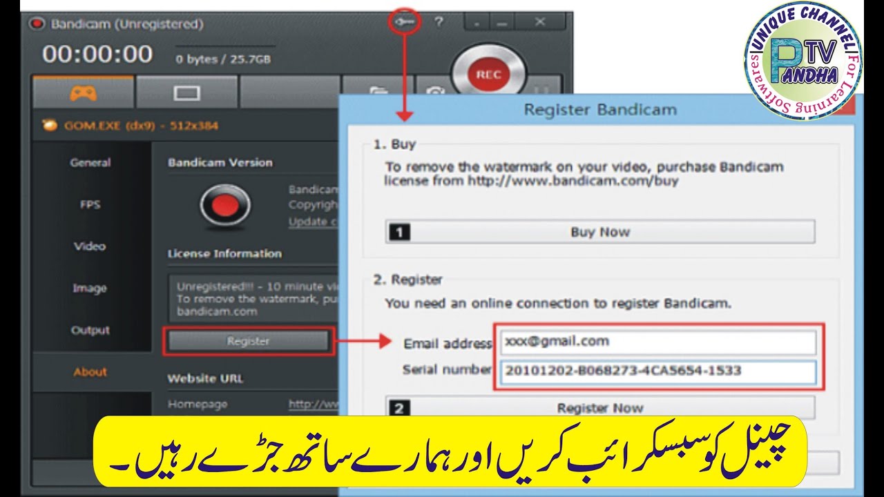 How to install BandiCam and activate Successfully || Bandicam Screen ...