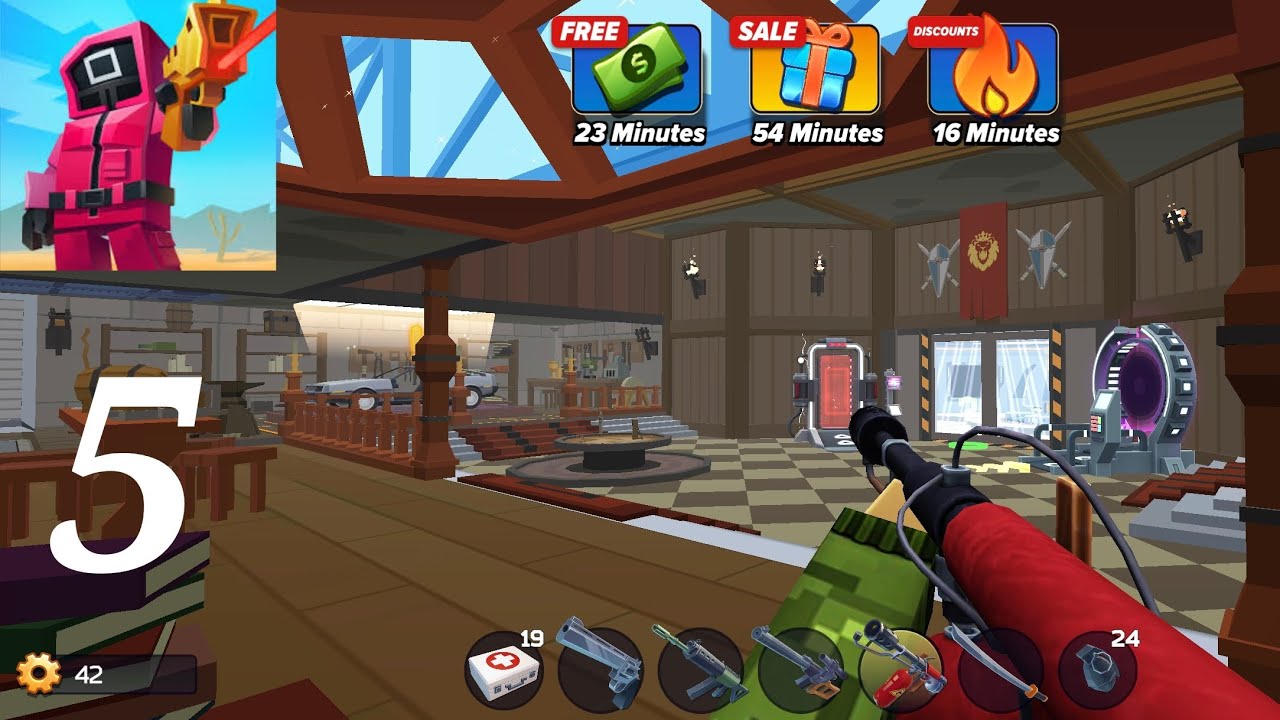 pixel combat gameplay part 5 Region 4 all levels - YouTube