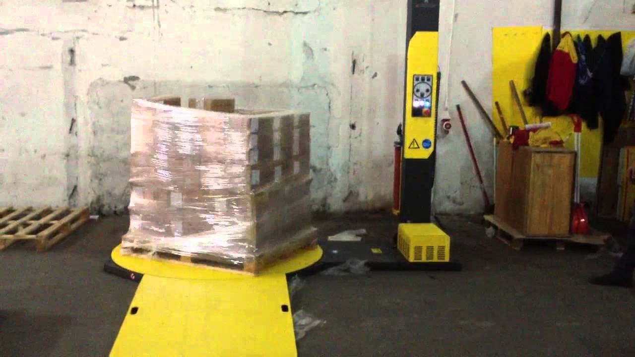 siat F1 pallet wrapper - YouTube