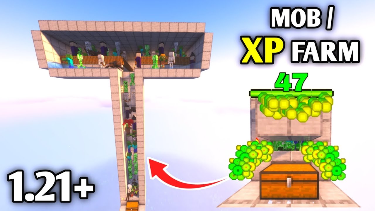 Unlimited XP Farm in Minecraft 1.21 – Easy Mob Grinder (Java + Bedrock ...