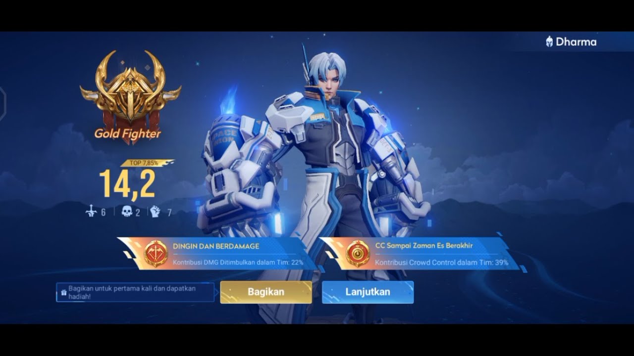 HOK | Dharma gameplay god clash line- Honor Of king - YouTube