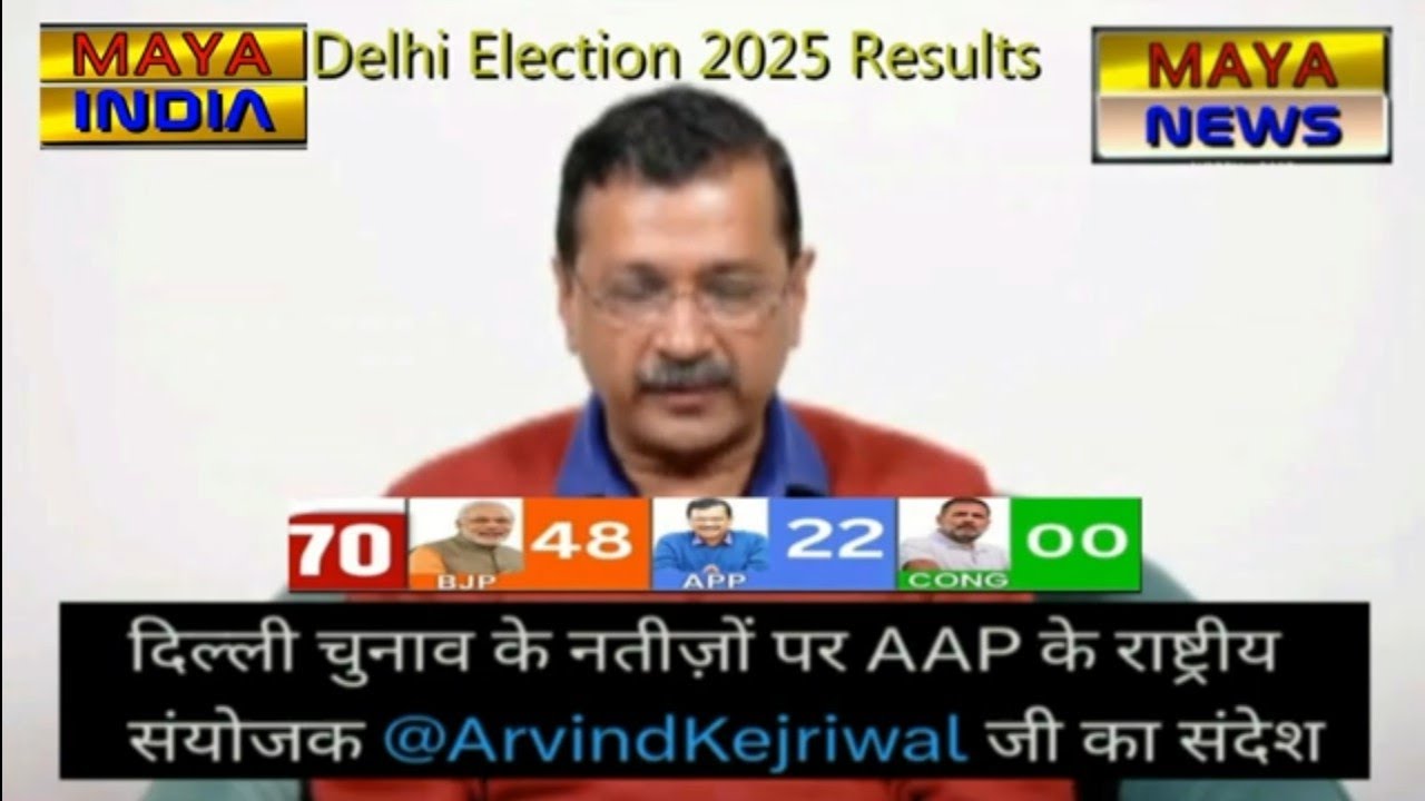 Delhi election 2025 Results : Former Delhi CM Arvind Kejriwal says ...
