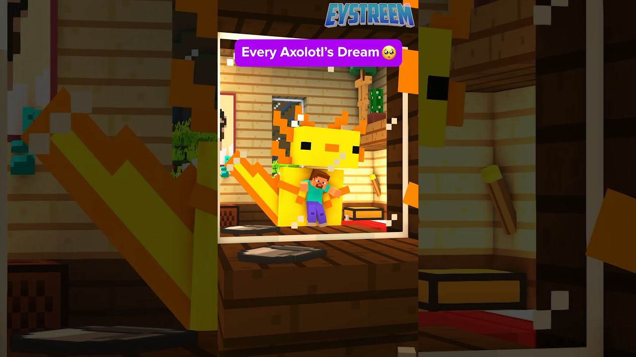 Every Axolotl’s Dream in Minecraft #shorts - YouTube
