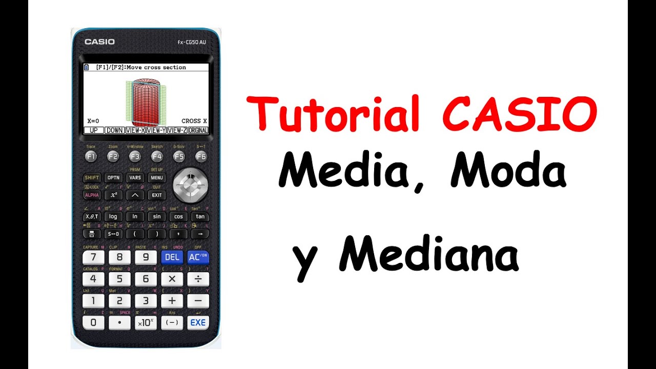 Tutorial CASIO fx cg50 - Media, Moda y Mediana - YouTube