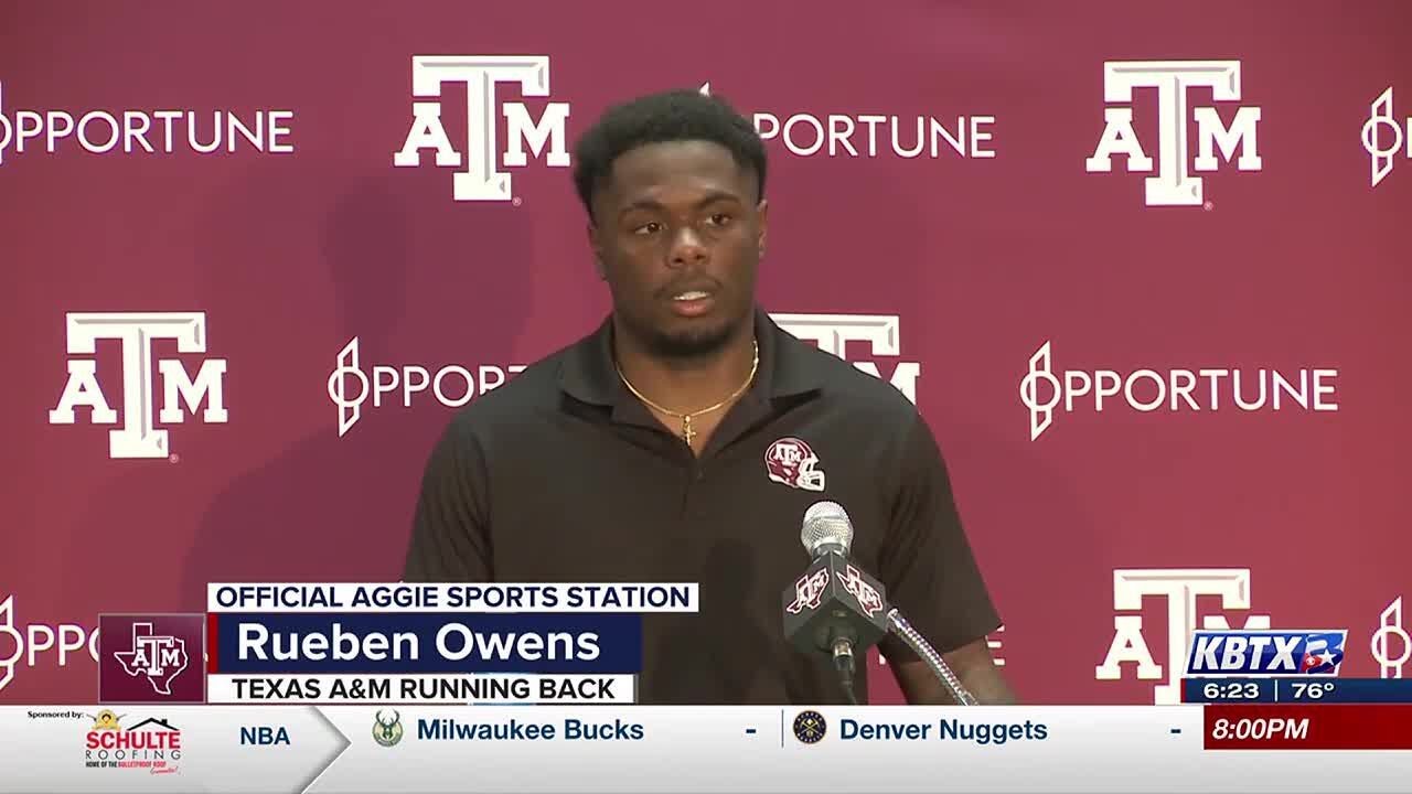 Texas A&M RB Rueben Owens returns from injury with new maturity - YouTube