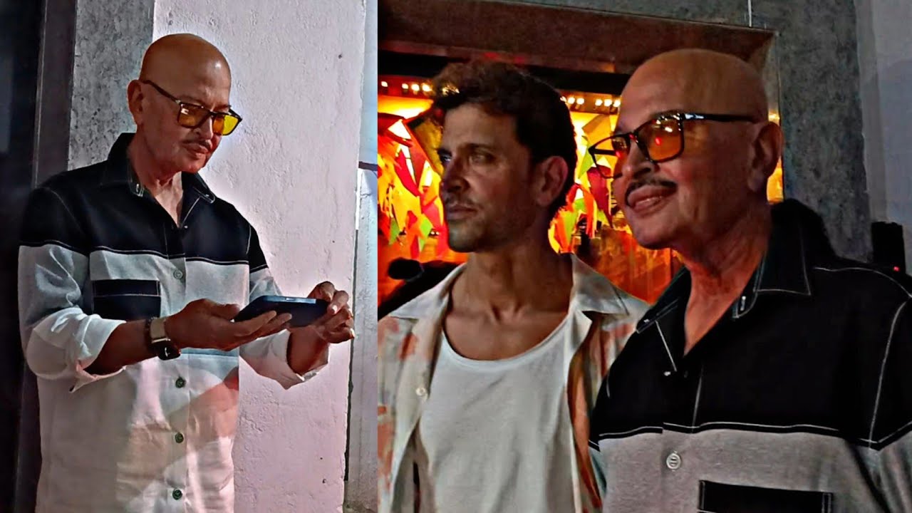 Rakesh Roshan With His Son Hrithik Roshan Spotted At Juhu PVR - YouTube