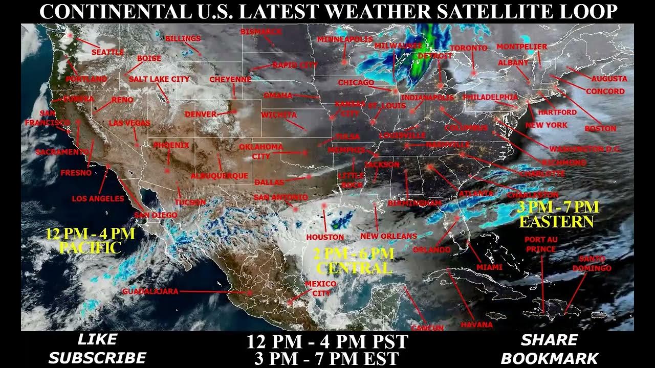 FULL USA Wed Jan 15 Latest Weather Satellite Animation Loop - Daily ...