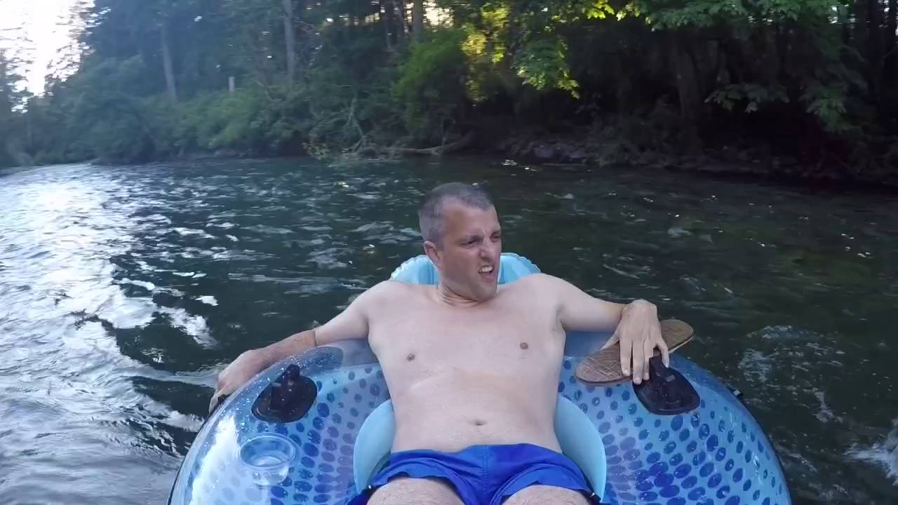 Tubing down Puntledge River on a quiet Thursday evening. - YouTube
