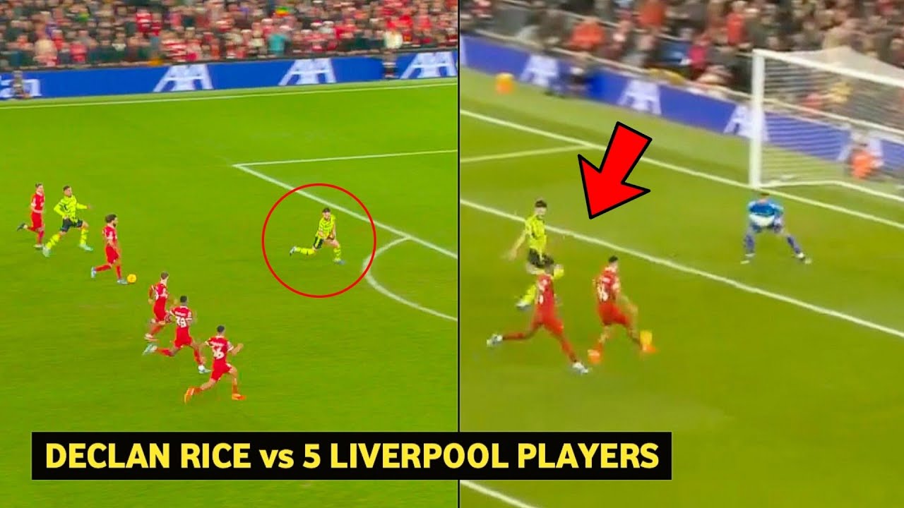 Trent Alexander-Arnold Unbelievable Goal Miss vs Arsenal | Declan Rice ...