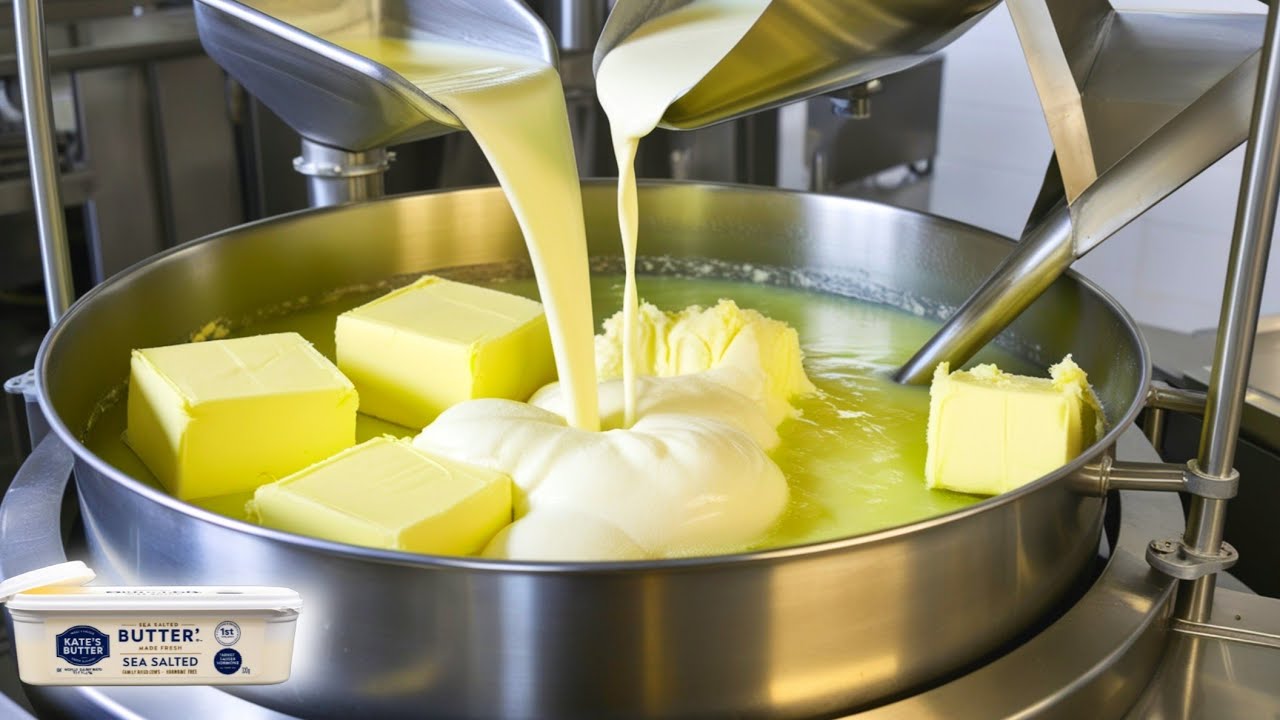How Butter Is Made: A Step-by-Step Factory Tour - YouTube