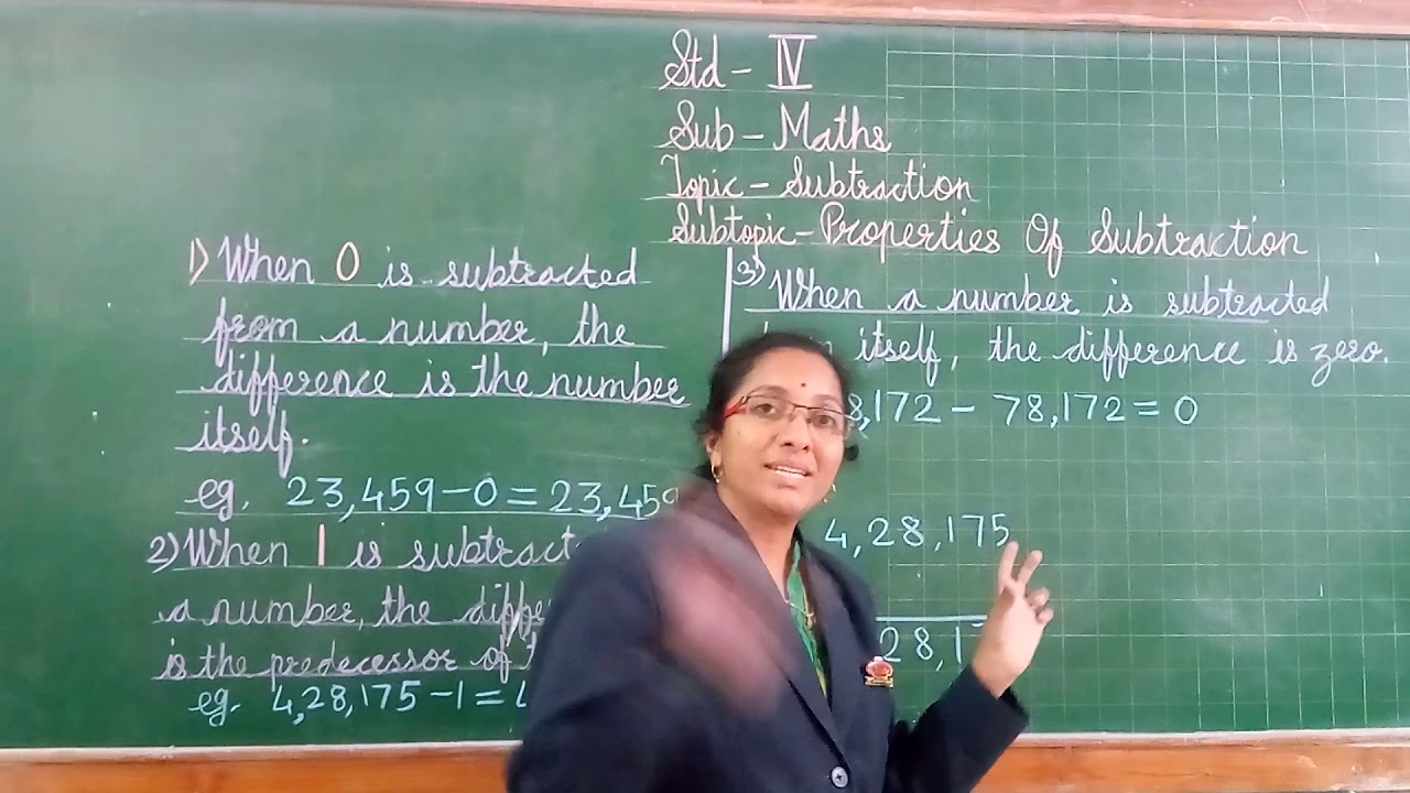 Std-4 (CBSE) Sub-Maths Topic-Subtraction, Subtopic-Properties of ...