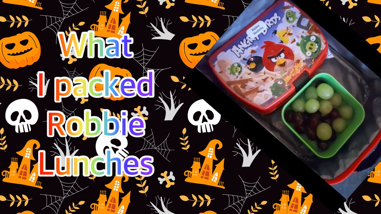 what I packed Robbie for lunch for the week - YouTube