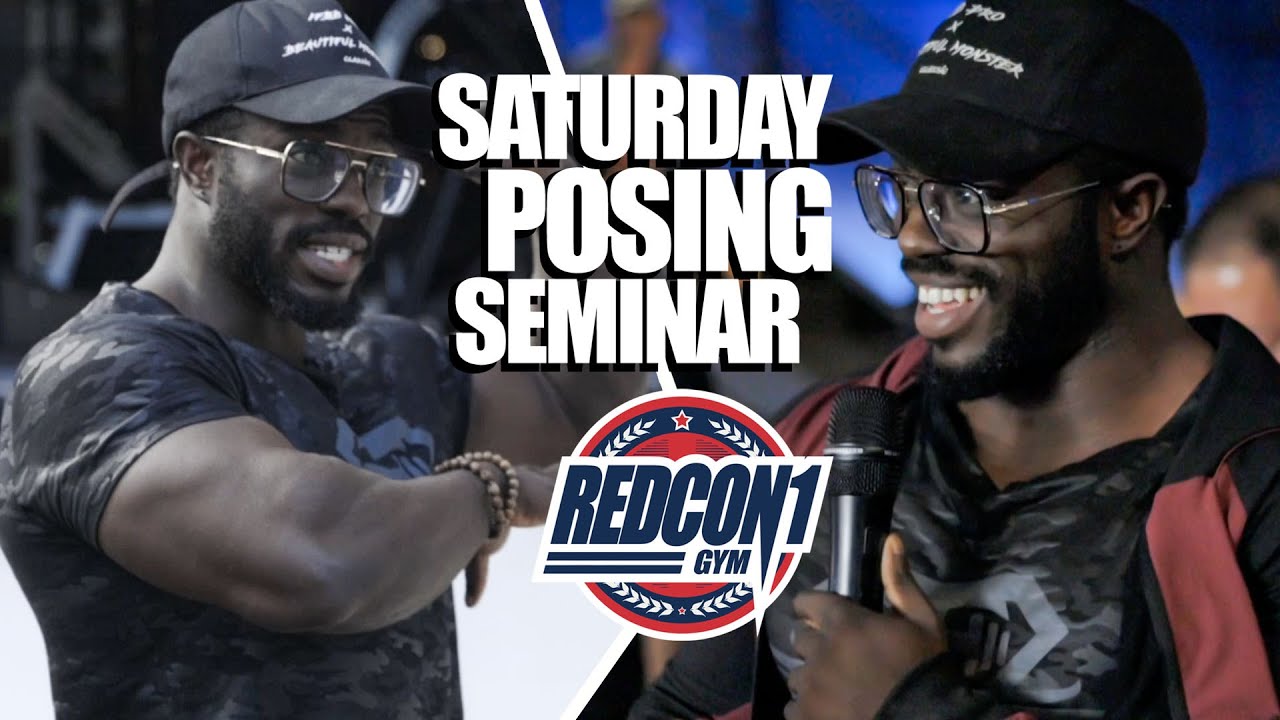 Meet The Pros & Posing Seminar at Redcon 1 Gym - YouTube