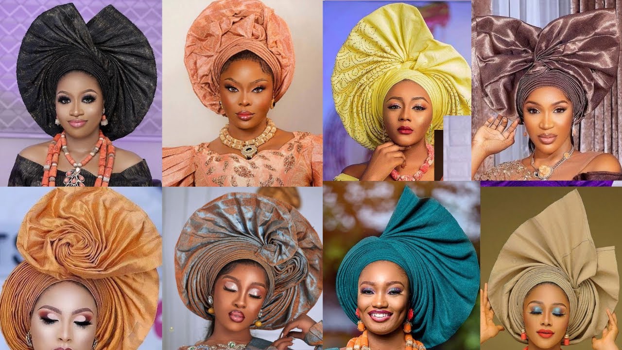 💯🥰Best Gele Styles of the Year | Aso oke Gele | Bridal Gele Styles ...