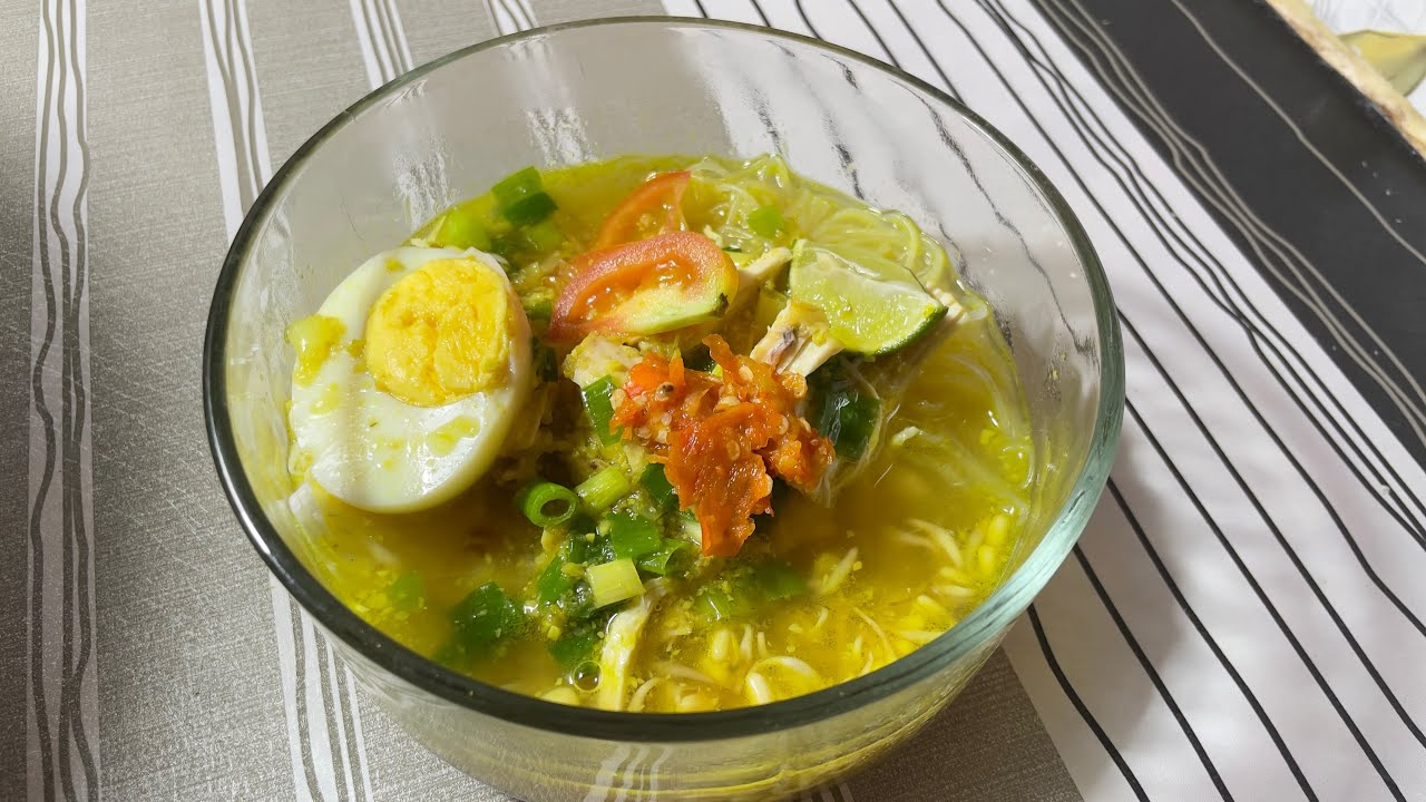 RESEP SOTO AYAM SIMPLE BUAT MENU MASAKAN KELUARGA SEHARI HARI - YouTube