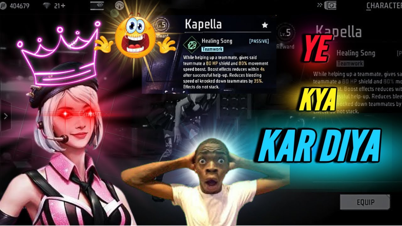 Kapella Character new Skill || Kapella New Ability #freefire ...