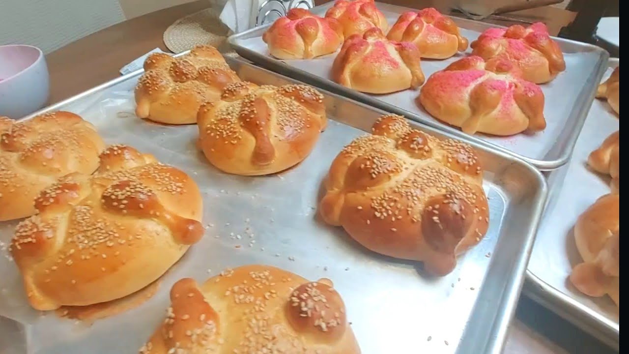 COMO HACER UN KILO DE PAN DE OFRENDA PAN DE MUERTO muy facil suave ...