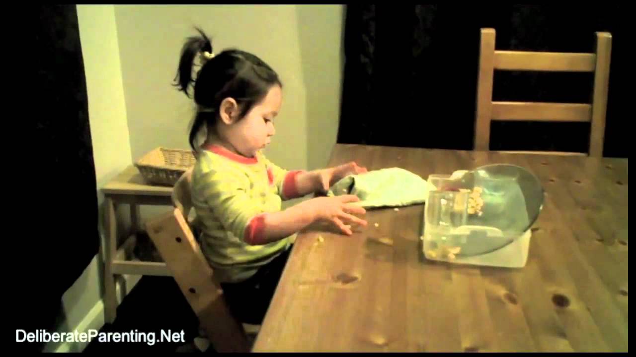 Toddler Clearing Dishes from Dinner Table - YouTube