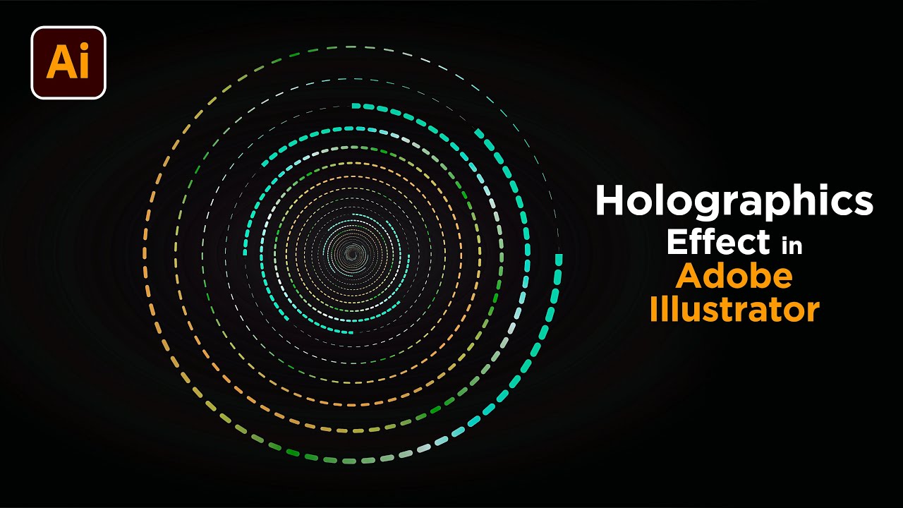 Simple Holographic Effect in Adobe Illustrator CC - YouTube