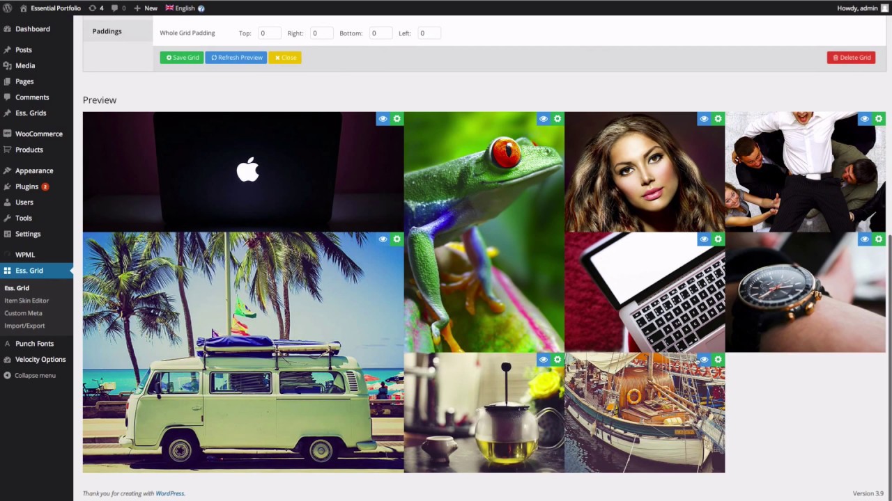 Essential Grid WordPress Plugin - The Cobbles - YouTube
