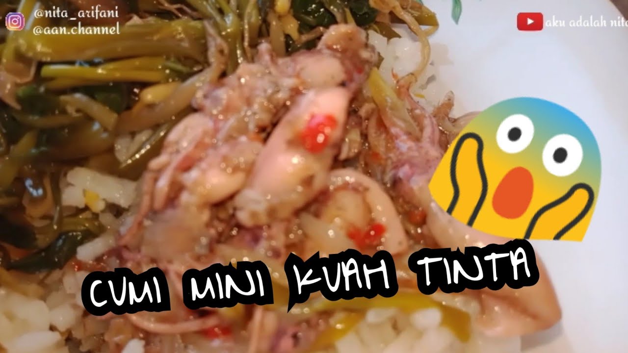 RESEP CUMI MINI KUAH TINTA - YouTube
