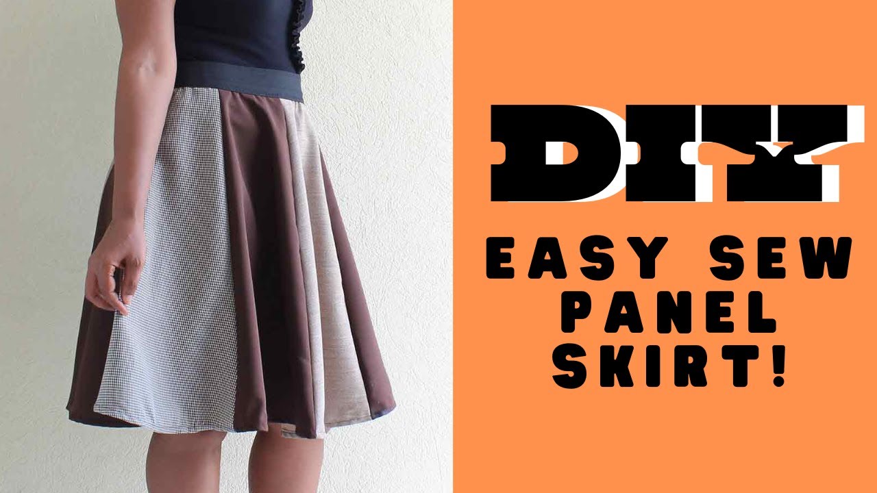 DIY Easy Sew Panel Skirt & Pattern! - YouTube