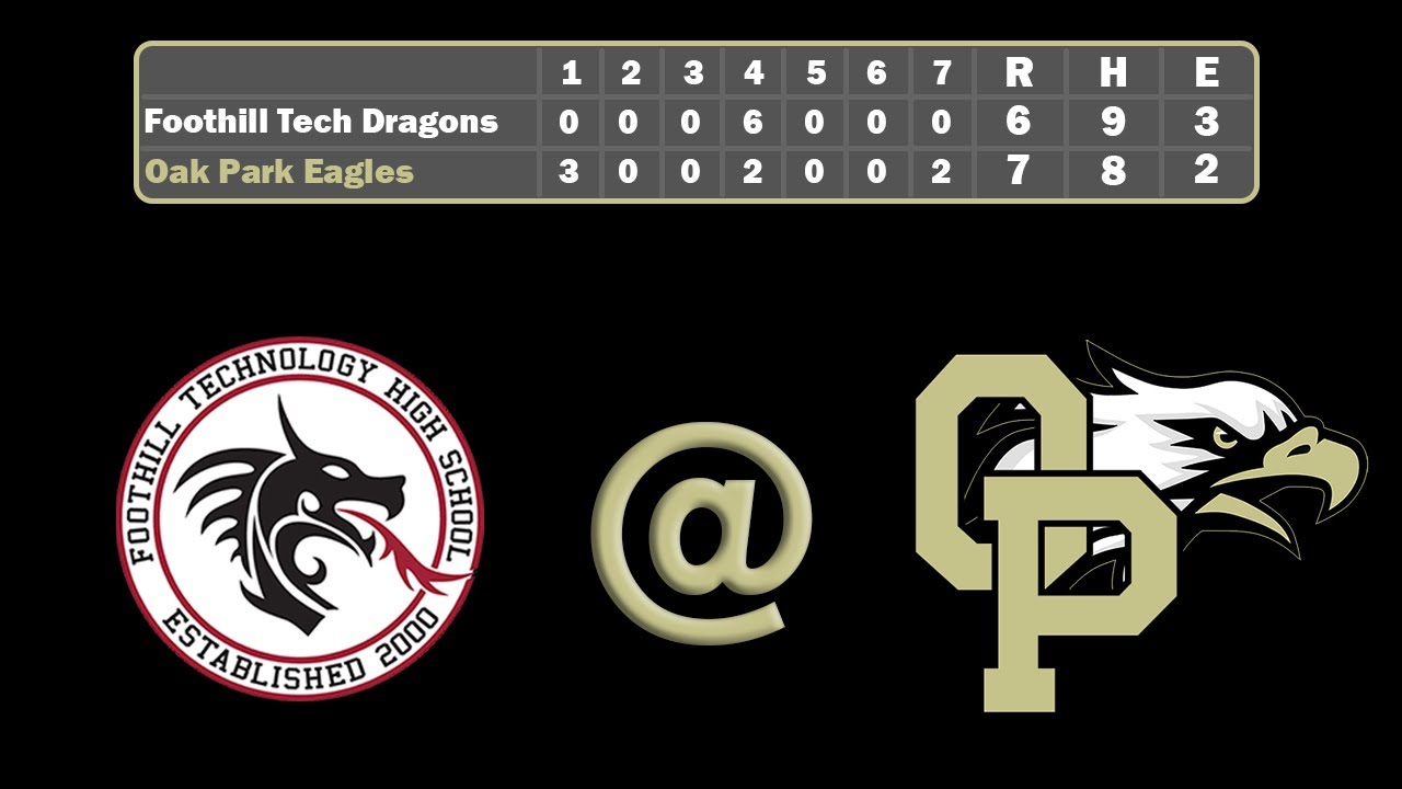 Game 26 - 20230429 - Foothill Tech at Oak Park Eagles - YouTube