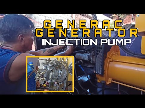 GENERAC GENERATOR VE INJECTION PUMP ||calibrating injection pump ...