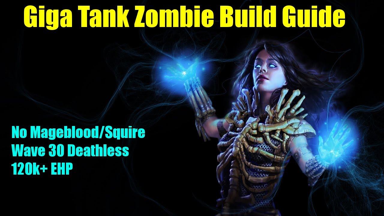 [POE 3.16]GIGA TANK RAISE ZOMBIE NECROMANCER BUILD GUIDE - YouTube
