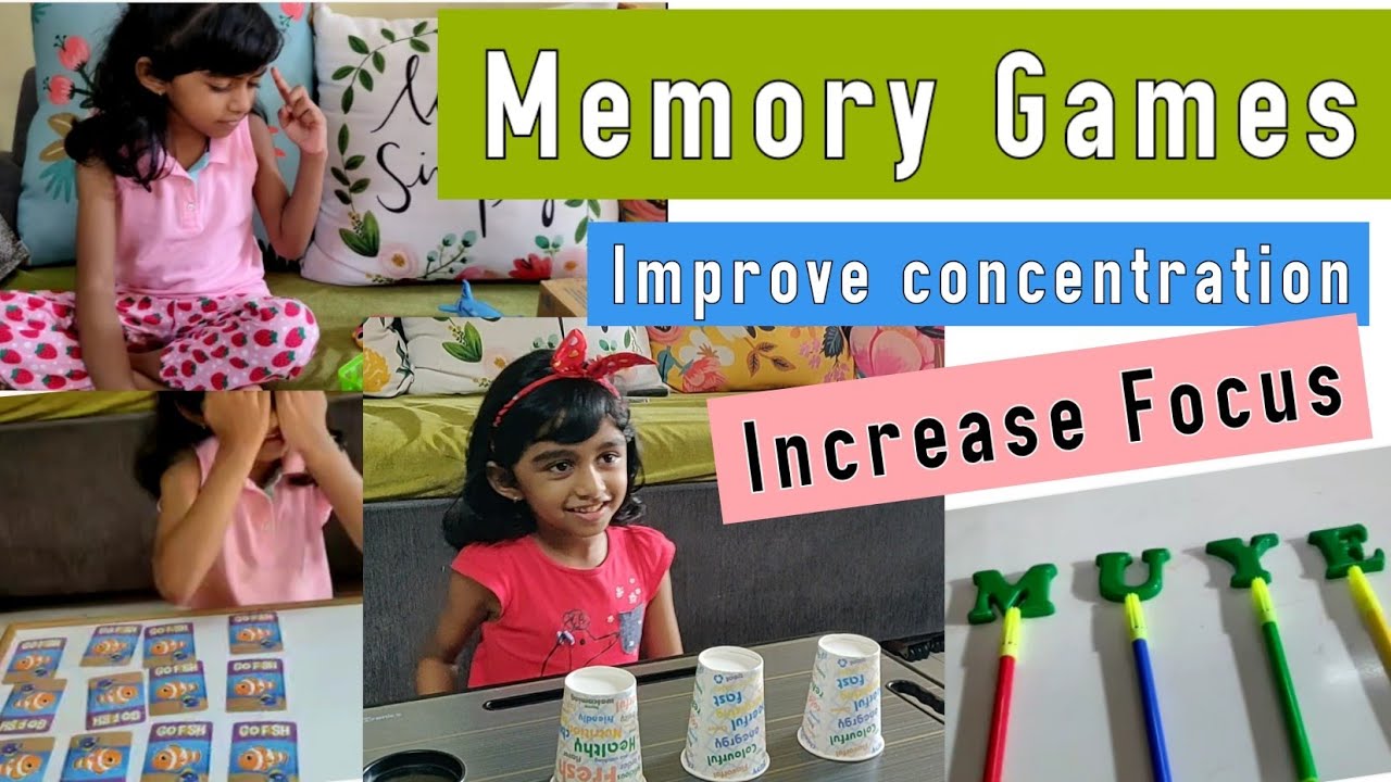 Memory Games for kids/Activities that improves Concentration and focus ...