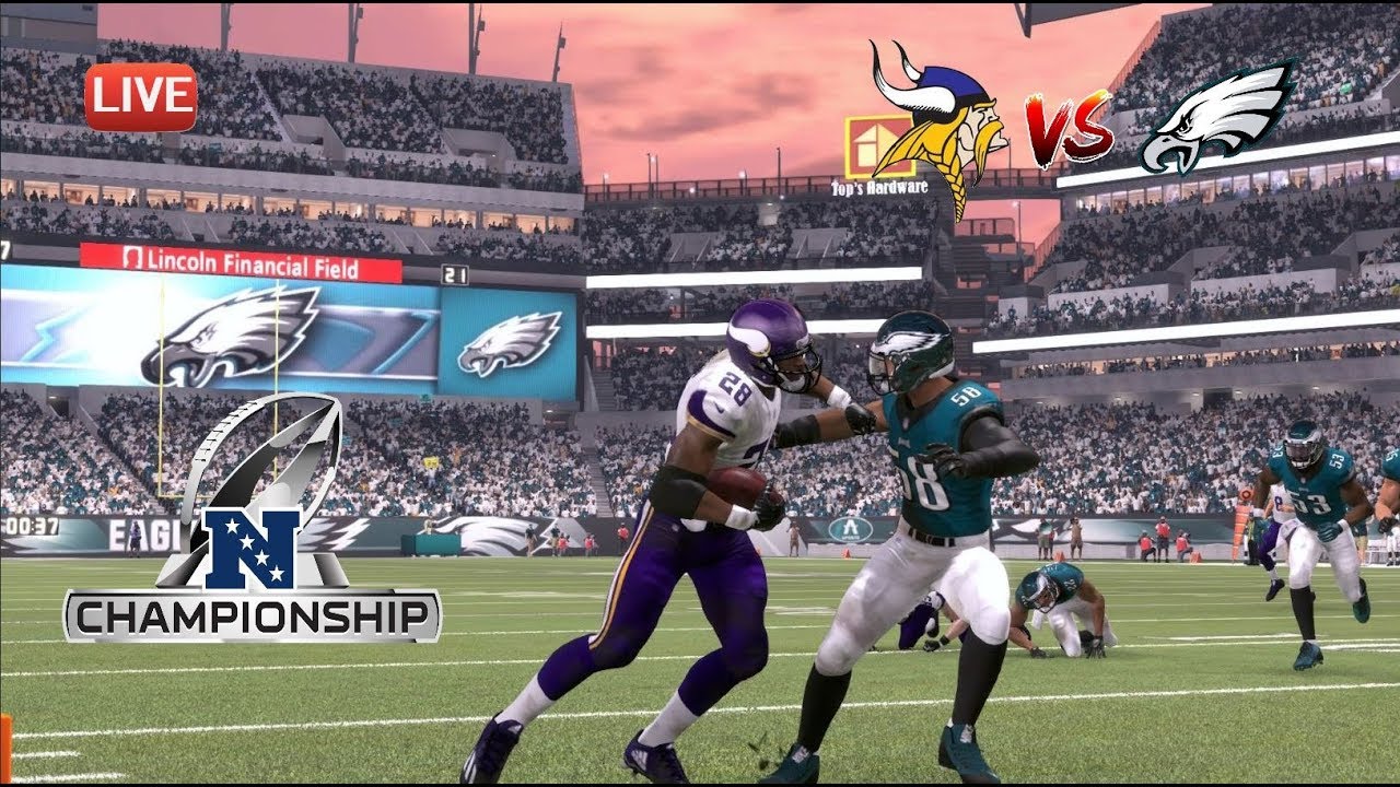 NFL NFC Championship 2018 | Vikings vs Eagles Live Stream | Madden 17 ...