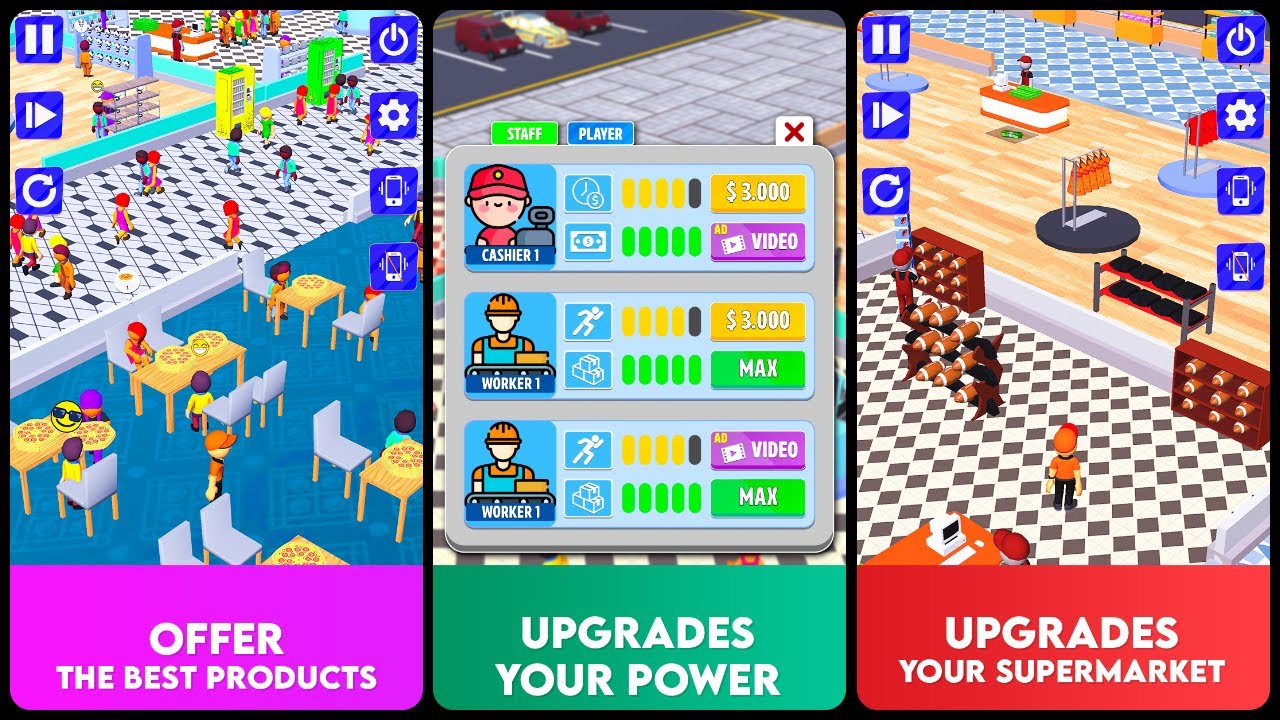 Shopping Mall Craze: Idle Game Mobile Game | Gameplay Android - YouTube