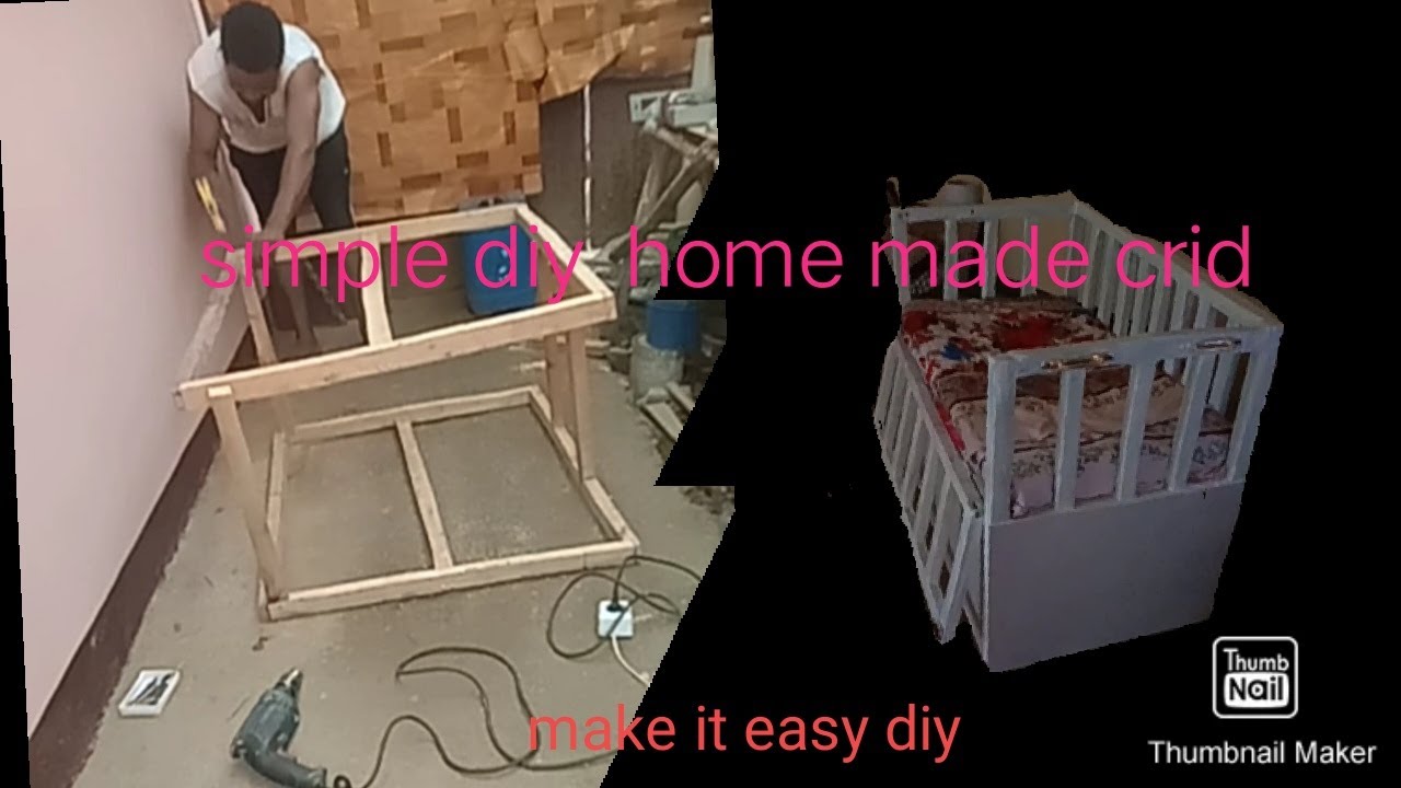 simple home made baby crib diy - YouTube