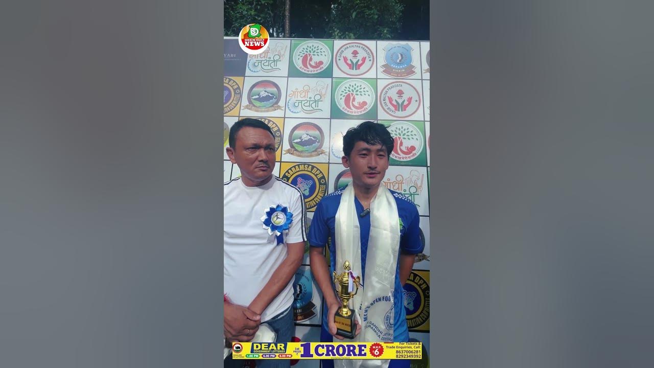 Interaction with the player of the match Mr Nima Dorjee Lepcha Shipmoo - YouTube