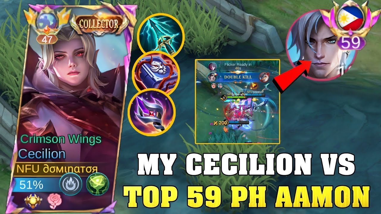 My Cecilion Faces the Top 59 Aamon Philippines! , Cecilion Gameplay ...